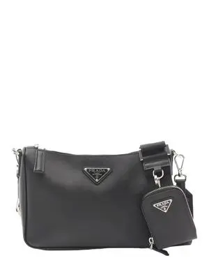 Prada Saffiano Leather Shoulder Bag - Black