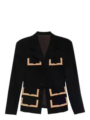 Yohji Yamamoto 1999 Belted Blazer - Black