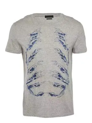 Alexander McQueen Wave-print T-shirt - Grey
