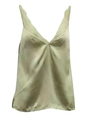 Cami Nyc Silk V-neck Top - Neutrals