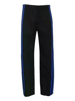 Balenciaga Striped Twill Trousers - Black