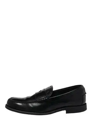 TOD'S Leather Penny-slot Loafers - Black