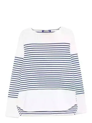 Junya Watanabe 2019 Striped Long Sleeve Top - White