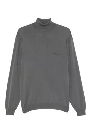 Versace 2000s Roll-neck Jumper - Grey