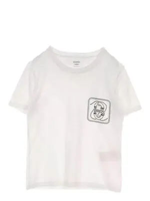 Hermès 2000s Graphic-print Cotton T-shirt - White