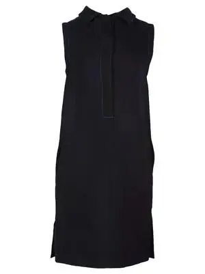 Marni Classic-collar Sleeveless Dress - Blue
