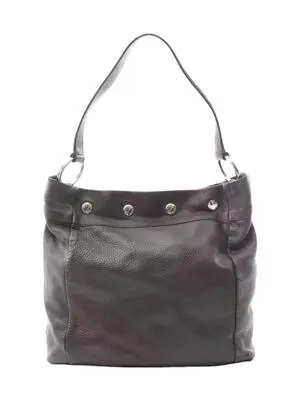 Prada 2000s Leather Shoulder Bag - Brown