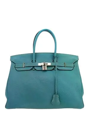 Hermès 2010 Birkin 35 Handbag - Blue