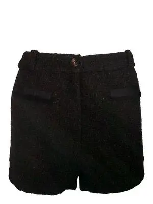 BA&SH Tweed High-Waisted Shorts