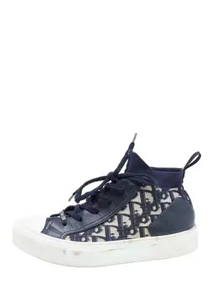 Dior Oblique Panelled Sneakers - Blue