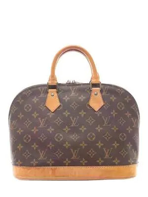 LOUIS VUITTON 1996 Alma Pm Monogram Tote - Brown