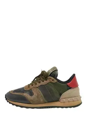 Valentino Garavani Rockrunner Panelled Sneakers - Brown