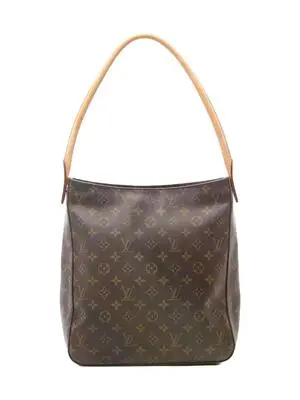 LOUIS VUITTON Looping Gm Monogram Shoulder Bag - Brown