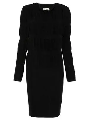 MAISON MARGIELA Ribbed Midi Dress - Black