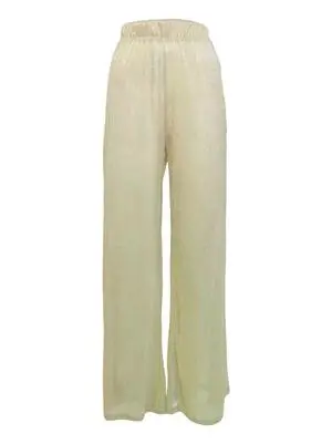 Majorelle Lurex Knit Palazzo Pants - Neutrals
