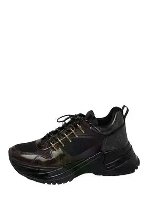 LOUIS VUITTON Run Away Pulse Monogram-embellished Sneakers - Black