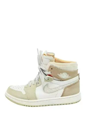 Nike Air Jordan 1 Leather And Suede Sneakers - Neutrals