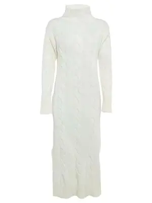 8 BY YOOX Cable-knit High-neck Dress - White