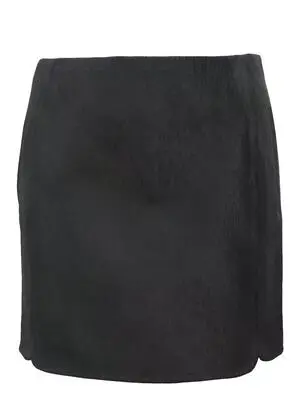 Balenciaga Crinkled-texture Mini Skirt - Black