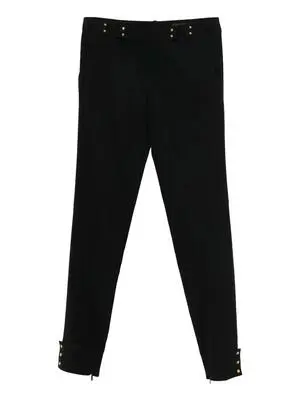 Gucci 2010s Stud-detailed Trousers - Black
