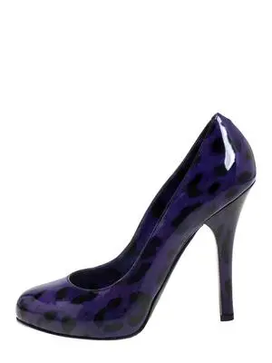 Dolce & Gabbana 125mm Leather Heeled Pumps - Purple