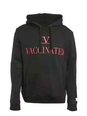 Valentino Garavani Logo-print Cotton Sweatshirt - Black