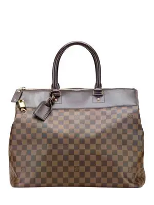 LOUIS VUITTON Damier Ebene Greenwich Pm Travel Bag - Brown