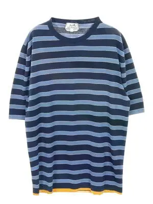 HERMÈS 2010s Crew-neck Striped T-shirt