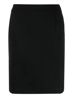 Dior 2000s Pencil Wool Skirt - Black