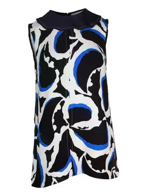 Marni Graphic-print Sleeveless Top - Black