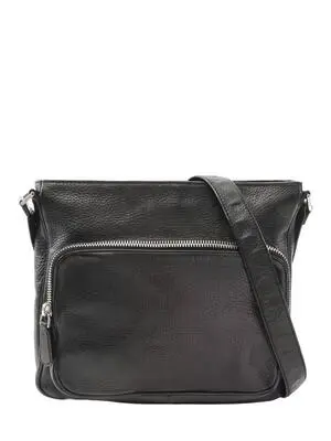 Prada 2000s Leather Shoulder Bag - Black