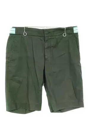 Hermès Striped-waistband Shorts - Green