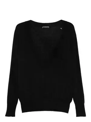 Alexander McQueen 2010s V-neck Cashmere Sweater - Black