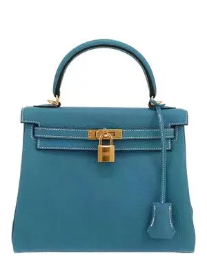 Hermès Kelly 25 Two-way Handbag - Blue