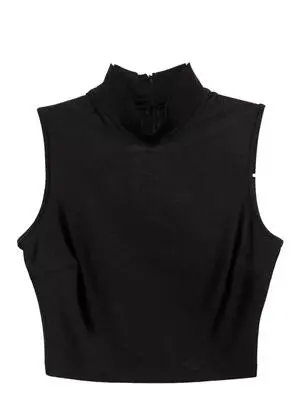 Fendi 1990-2000s Logo Turtleneck Vest - Black
