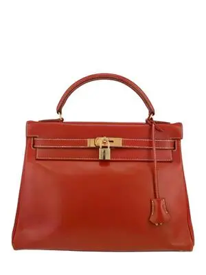 Hermès Kelly 32 Sellier Two-way Handbag - Red