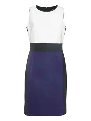 Paule Ka Colour-block Sleeveless Dress - White