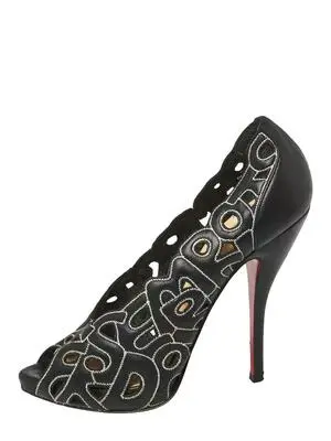 CHRISTIAN LOUBOUTIN 120mm Cut-out Detail Heeled Pumps - Black