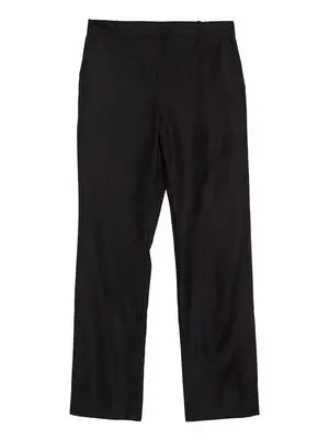 JOSEPH Wool Straight-leg Trousers - Black
