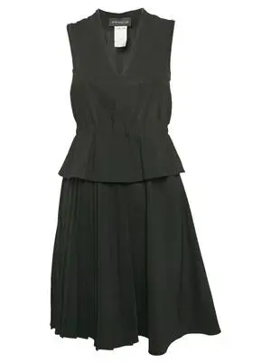 Sportmax Crepe Peplum Dress - Black