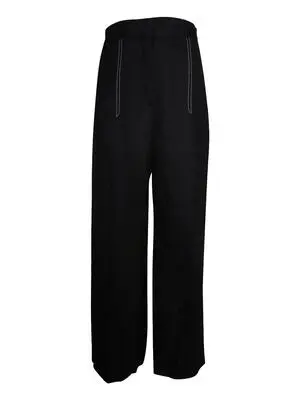 Sandro Side-stripe Trousers - Black