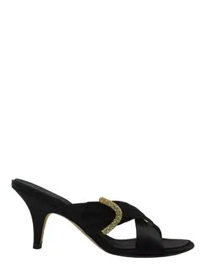 GIUSEPPE ZANOTTI Crystal-embellished Heeled Sandals - Black