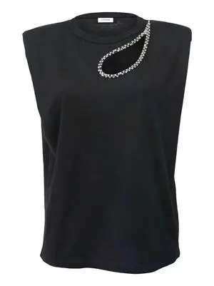 SANDRO Rhinestone Teardrop T-Shirt