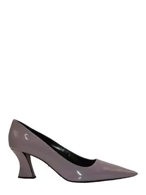 Prada Leather Heeled Pumps - Purple