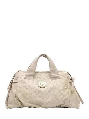 Gucci 2000-2015 Medium Sima Hysteria Tote Bag - Brown