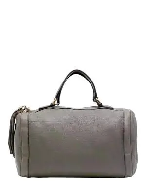 Gucci Pebbled Calfskin Soho Cellarius Boston Bag - Brown