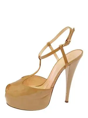 GIUSEPPE ZANOTTI 135mm Peep-toe Sandals - Yellow