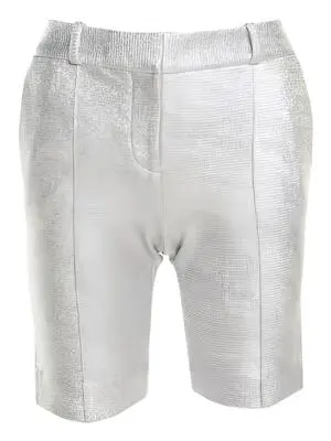 DIANE VON FURSTENBERG Metallic-Effect Tailored Shorts