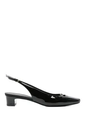 FERRAGAMO 40mm Cut-out Slingback Pumps - Black