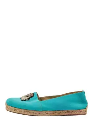 CHRISTIAN LOUBOUTIN Embroidered-logo Espadrilles - Blue